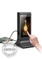 China Desktop 8 Inch Double Sided LCD Advertising Player 1280x800 With Charging for sale