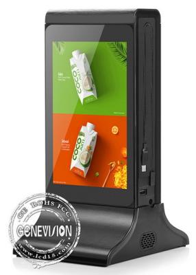 China Desktop 8 Inch Double Sided LCD Advertising Player 1280x800 With Charging for sale