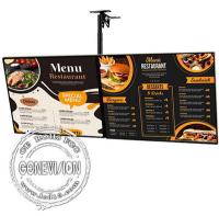 China 43 55 Inch FHD Narrow Bezel  Hanging Wall Mount LCD Display Restaurant Menu Screen for sale