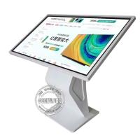 China 55 Inch 1920x1080 Standing Interactive Desk Kiosk for sale