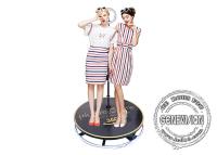 China 110cm Automatic 360 Rotation Photo Booth For Wedding for sale