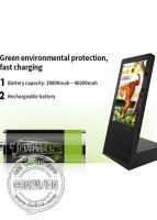 China Desktop 8 Inch Single LCD Advertising Player 1280x800 With 20800mAh Battery for sale