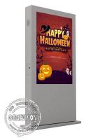 China Double Sided Floor Standing WiFi LCD Kiosk Digital Signage ROHS Certified for sale