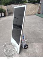 China Battery Powered Movable FHD LCD Touch Screen Digital Signage Kiosk for sale
