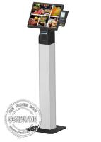 China Touchscreen Self Service Ordering Kiosk With Thermal Printer And POS Holder for sale