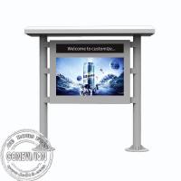 China IP65 Floor Standing Outdoor Display Signage , Sun Readable TFT LCD Advertising Totem for sale