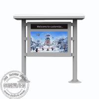 China IP65 Floor Standing Outdoor Display Signage , Sun Readable TFT LCD Advertising Totem for sale