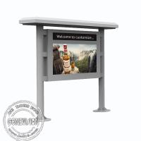 China IP65 Floor Standing Outdoor Display Signage , Sun Readable TFT LCD Advertising Totem for sale
