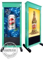 China 65in IP65 No Touch Outdoor LCD Advertising Kiosk With WiFi for sale