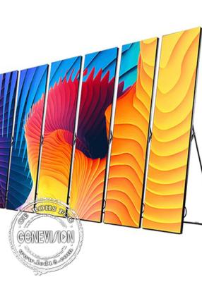 China Portable Indoor Floor Standing P1 P2 P2.5 P3 Poster LED Display Support USB / WiFi / 4G for sale