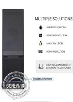 China Indoor Movable 4K LCD Touch Screen Floor Standing Kiosk for sale