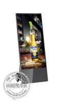 China 43 Inch Portable Outdoor Advertising Display With Battery And Wheels for sale