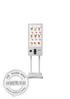 China 32 Inch Food Ordering Self Service Payment Kiosk For McDonald / KFC / Restaurant for sale
