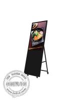 China 43 Inch Smart LCD Movable Digital Signage And Displays With Wheel for sale