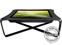 China 43 Inch White Black Digital Touch Screen Kiosk Table PC All In One for sale