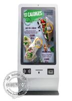 China Self Service Android Or PC Payment Kiosk Machine With 80mm Thermal Printer for sale