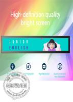 China 36.6 Ultra Wide Stretched Bar Lcd Display Long Skinny Android Wifi 700 Nits for sale