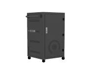 China Public Wireless Two Point Lock Trolley Charging Cart Charging Vault Storage IPad Charging Cabinet for sale