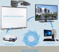 China Interactive Whiteboard For Education/Business, Wall Mounted Smart Whiteboard 102 Inch Size for sale