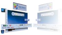 China School T Series Multi Touch Interactive Whiteboard 10 Points Silver Color With Teaching Software for sale