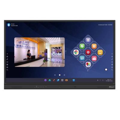 China 65 Inch Interactive Touch Panel Display Android 11/13 20 Touch Computer Laptop Connecting For Teaching for sale