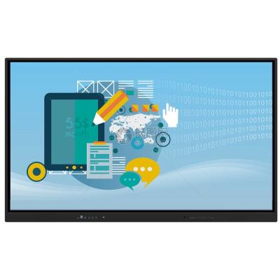 China Interactive Touch Screen Monitor 86 Inch Android 13 4+32G 50 Touch Points Whiteboard Backlight Display For School Office for sale