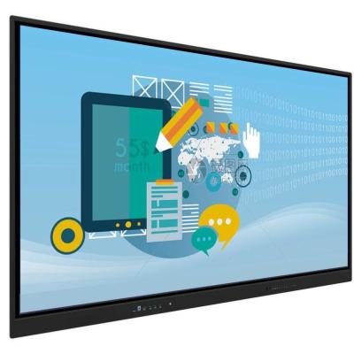 China 55 65 75 86 Inch Interactive Touch Screen Whiteboard Android 13 EDLA 40 Touch Points For Classroom Office Meeting for sale