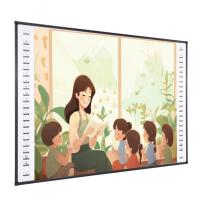 China 82 Inch Infrared Interactive Whiteboard with 10 Points Touch and USB Port for Smart Classroom for sale