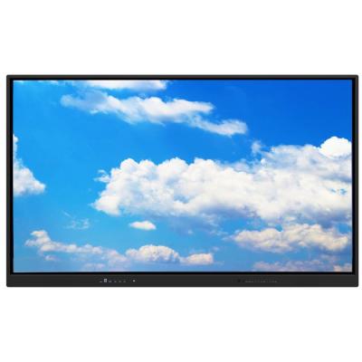 China Interactive Touch Screen Monitor 55 65 75 86 98 110 Inch 3840*2160 4K Camera Mic Transcreen Android 13 OPS All In One for sale
