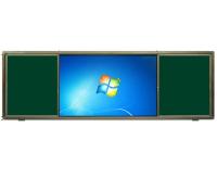 China 86 Inch Interactive Flat Panel With Sliding White Board for sale