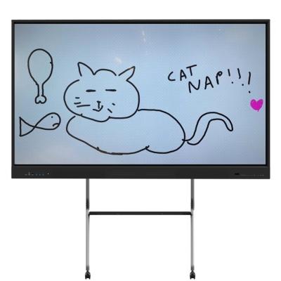China 75 Inch Interactive Flat Panel 65/ 86 /98 Inch 4K Interactive Boards With Stands Optional for sale