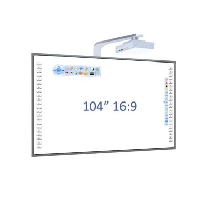 China Interactive Whiteboard With LED Backlit Metal Or Black Frame for sale