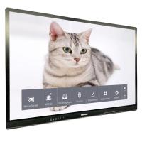 China Capacitive LCD Smart Board Touch 65 Inch 4K 3840*2160 Anti-Glare Tempered Glass Monitor No System For TV School Mall for sale