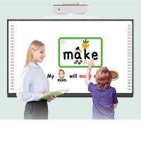 China 102 Inch Interactive Whiteboard with Ceramic Surface and 20 Touch Points for Classroom for sale