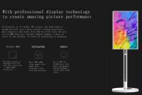 China Portable 32 Inch Touch Screen Kiosk with Screen with 4096 Level Pressure Sense smart TV. for sale