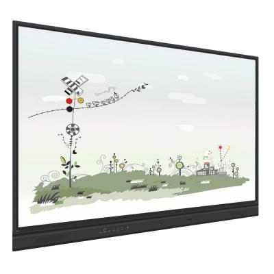 China 98 Inch Interactive Flat Panel Dual OS 50 Touch Points USB HDMI WIFI Hotspot BT With Camera Mic Inbuilt For Educations for sale