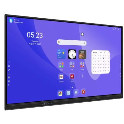 China LCD Smart Board 86 Inch Android 14 8+128G Camera and Mic Built in Windows 50 Touch PointsWIfi BT for Schools Meeting for sale