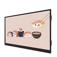 China Interactive Touch Screen Monitor 65 Inch Android WIN All In One Camera Mic 50 Touch Points Ai Function Text Pen Writing With Software For Office School Meeting for sale