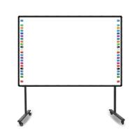 China Infrared Interactive Whiteboard 82 96 102 120 Inch All In One Speaker Side Bar Android PC For Classroom School University Office Meeting for sale