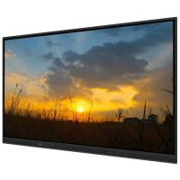 China 4K 65 75 86 98 110 inch Anti glare tempered Panel Interactive Smart Whiteboard IR Monitor Super Slim Frame computer monitor for school meeting training event for sale