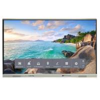 China Newer Version Android System Interactive Flat Panel With High Contrast 1200:1 And Cursor Speed 100 Dot/S  20 Touch Point supported with screen share interactive whiteboard for sale