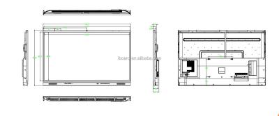 China Experience Seamless Collaboration with IR Interactive Whiteboard and USB Data Port for sale