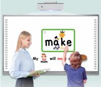 China 86 Inches Interactive Touch Screen Whiteboard with Mac Compatibility and 5000 1 Contrast for sale