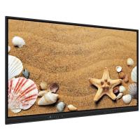 China Interactive Flat Panel 75 86 Inch Speakers Android System 13 14 Multi-Touch Screen for Versatile Touch Applications meeting training with wall mounted bracket for sale