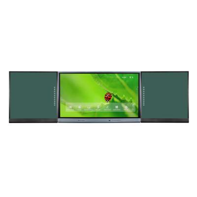 China 86 98 Inch 1+2 Android OPS PC Optional Ram And Rom Interactive Intelligent Blackboard For School Education Office Training with Zoom Teams Meeting apps for sale
