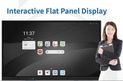 China Latest Android (32+512GB) 86 Inch Interactive Flat Panel For Class And Office for sale