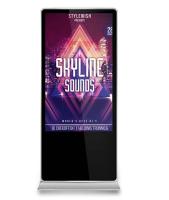 China 43 Inch Floor Standing Digital Signage Display 178 Degrees FCC Approval Advertising Kiosk Capacitive Touch With Android Or Windows System for sale