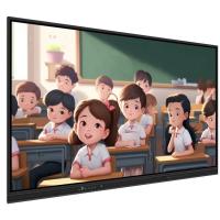 China 55 65 75 86 98 105 Inch 4K Digital Interactive Flat Panel Touch Screen for sale