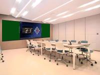 China School Blackboard Teaching Green Board Multimedia Push-pull Whiteboard Magnetic Large Blackboard For Training And Classes Use for sale