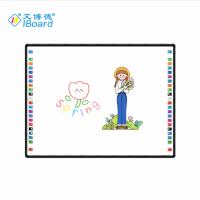 China Factory Direct IBoard Ceramic/Smooth-Plastic Glossy Surface IR Interactive Whiteiboard Smart Touch Panel With 22pcs Hotkeys Each Side for School Education White Board interactive whiteoboard for sale